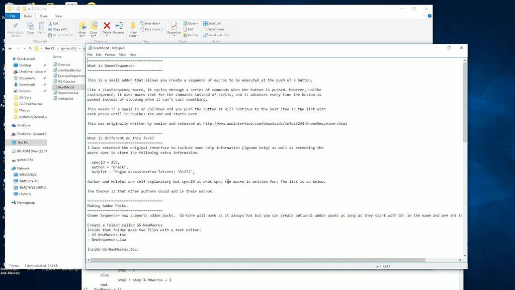 How To GnomeSequencer-Enhanced - How To's - WoW Lazy Macros