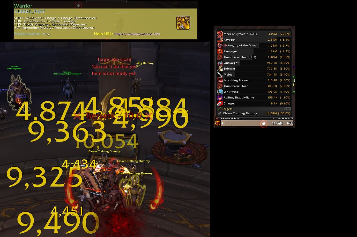 [11.1.7] 💠 AutoSpec: FURY // Maximum DPS Output, Sophisticated GSE ...