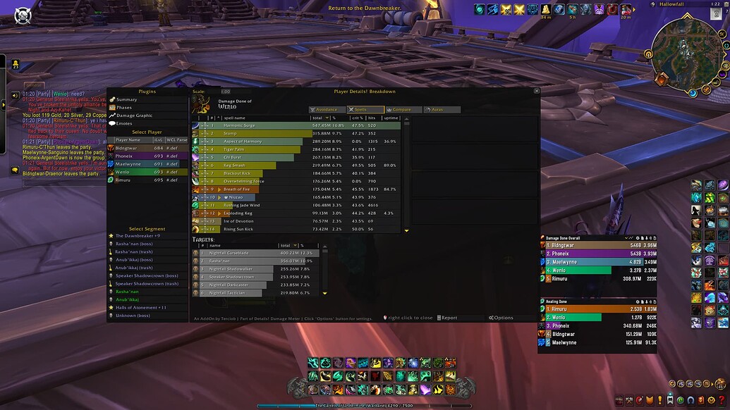 Wenlo The Rain Of Barrel Mythic + Build The War Within BrewMaster Monk ...