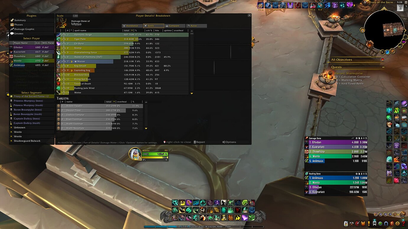 Wenlo The Rain Of Barrel Mythic + Build The War Within BrewMaster Monk ...