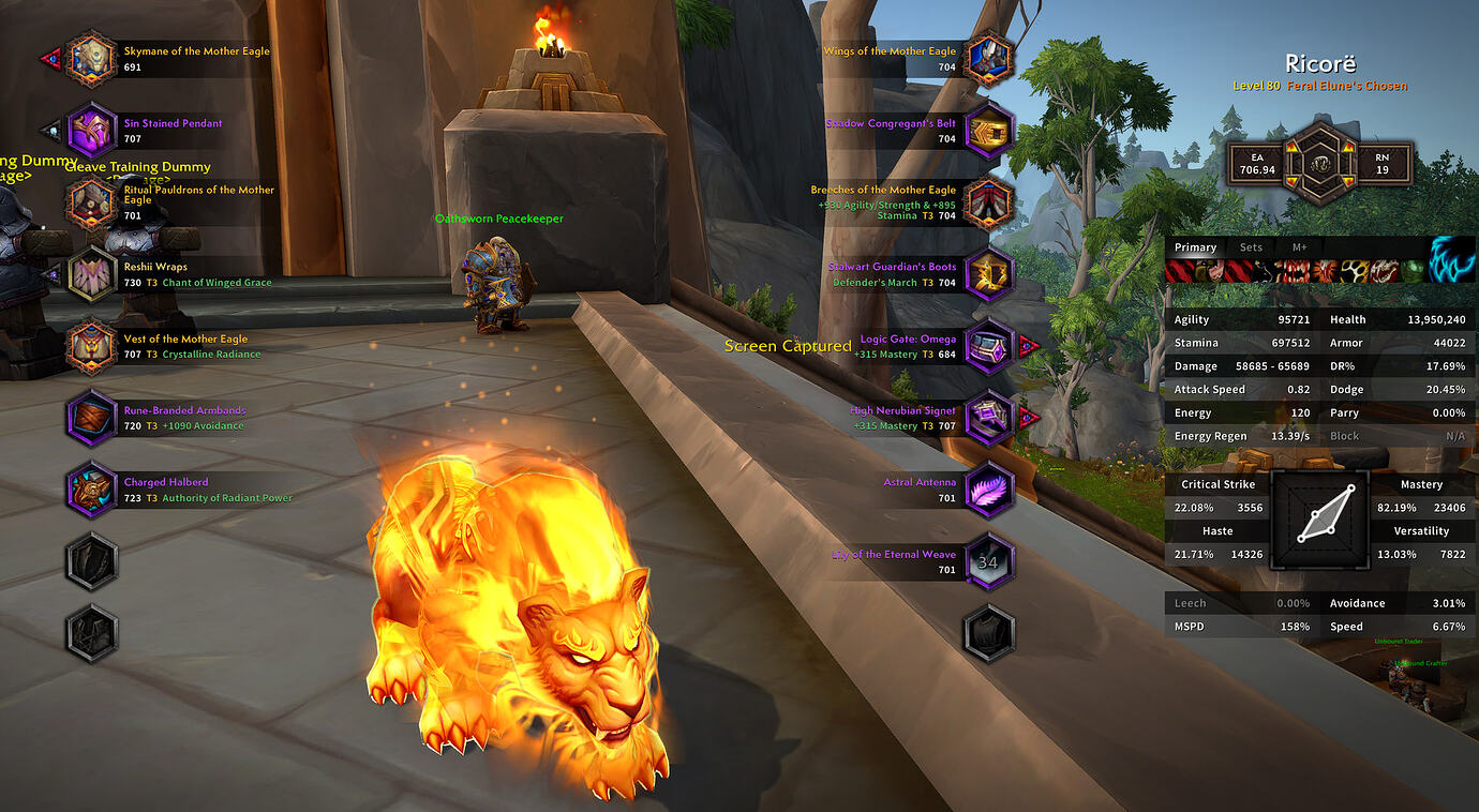 Feral M+/Raid One button 11.2.7 - The War Within - WoW Lazy Macros