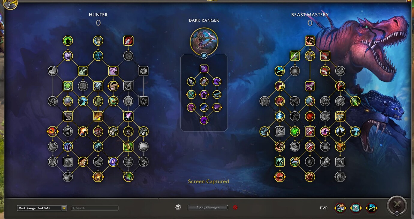 BM Dark Ranger AoE / Mythic+ Build - Beast Mastery - WoW Lazy Macros