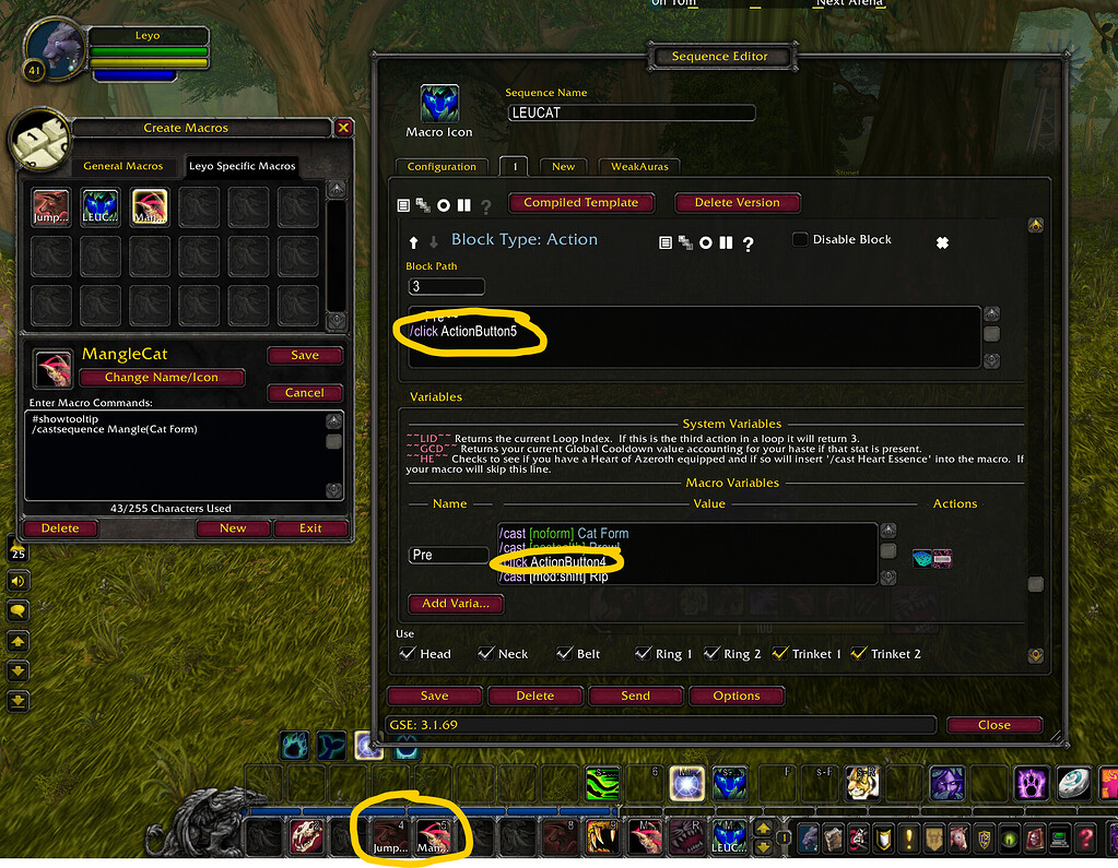 Feral Cat (Command Fixes) - Classic (All Versions) - WoW Lazy Macros